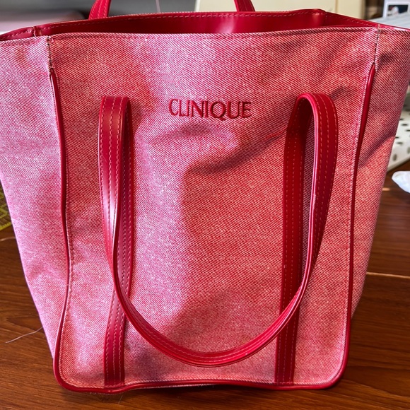 Clinique | Bags | Clinque Vinyl Bag | Poshmark